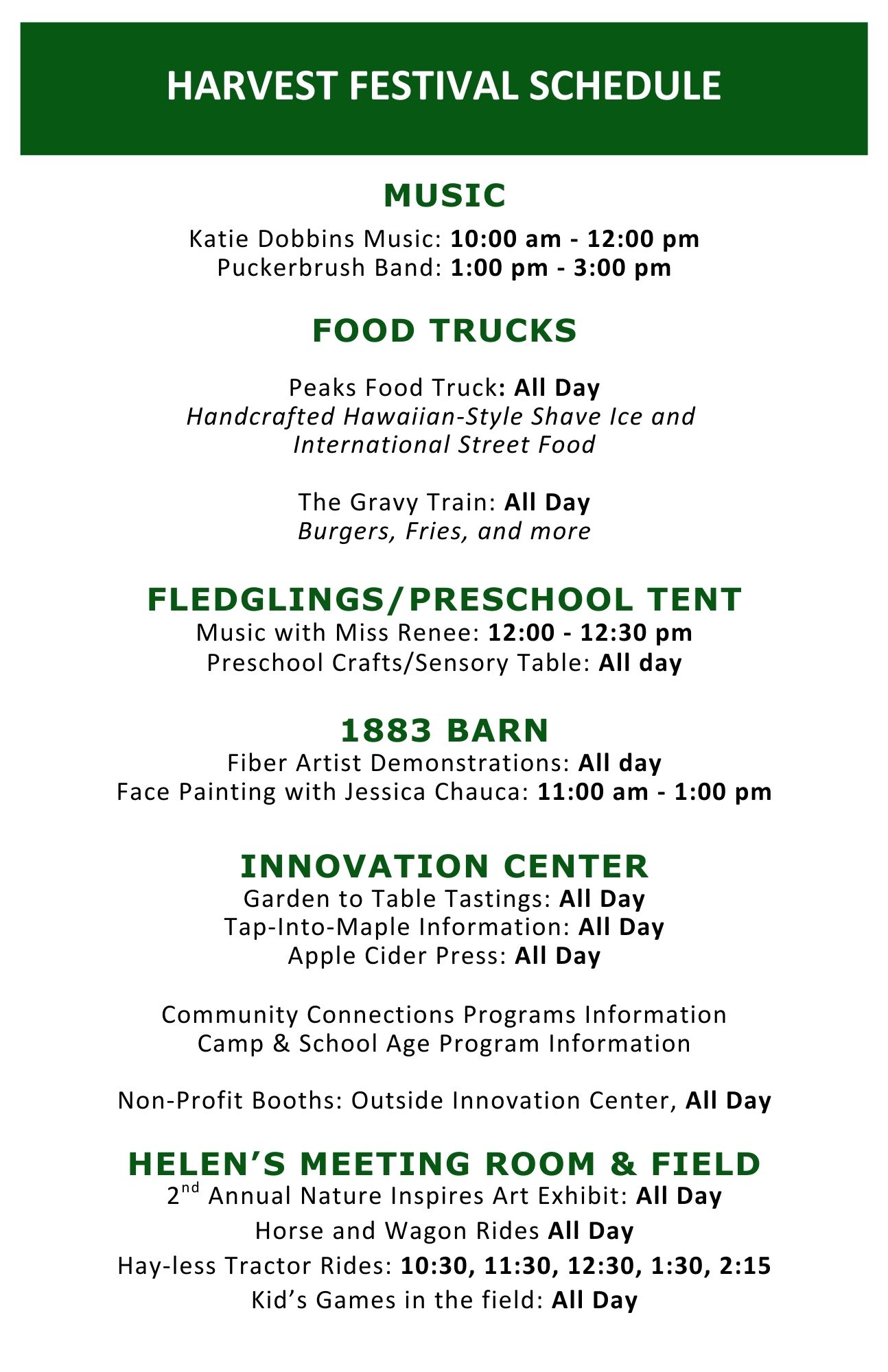 Harvest Festival & Community Events - Prescott Farm